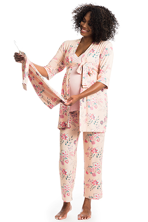 Analise 5-Piece Mom and Baby Maternity and Nursing PJ Set in Twinkle by ...