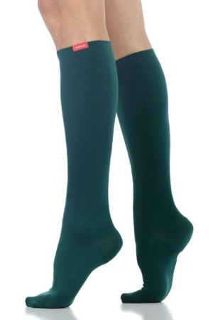 Vim & Vigr 15-20 mmHg Compression Socks - Moisture-Wick Nylon in Black