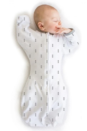 SwaddleDesigns Transitional Swaddle Sack in Bella Pink