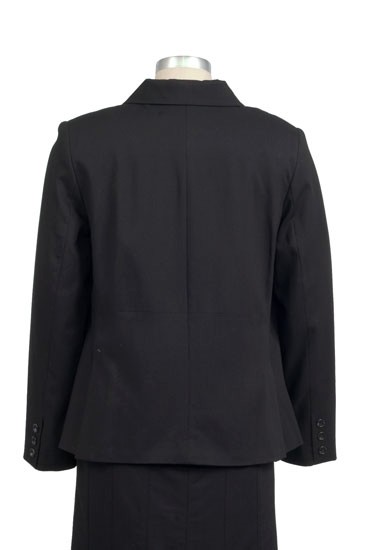 Ariel Double Breasted Maternity Jacket in Black by Angela Chew