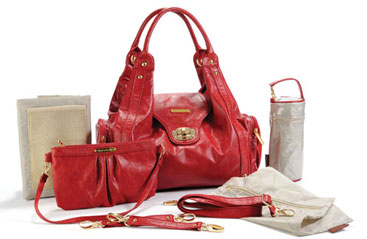 Timi & Leslie Annette Diaper Bag in Rouge