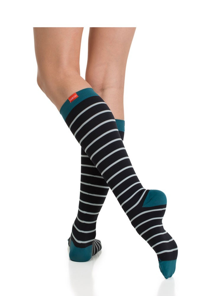 Vim & Vigr 20-30 mmHg Women's Stylish Compression Socks - Nylon in Mint ...